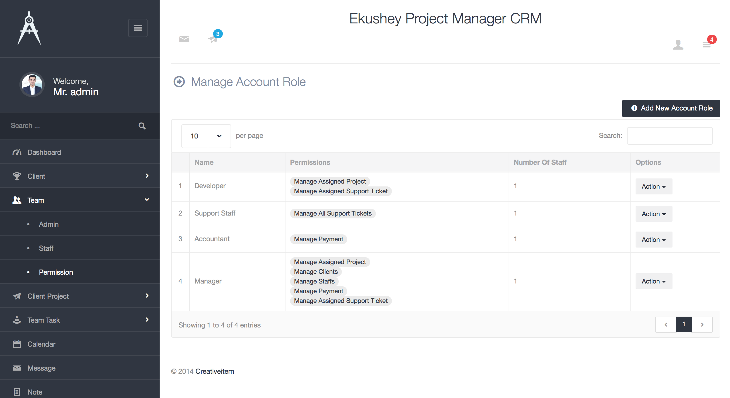 Ekushey Project Manager CRM by Creativeitem | CodeCanyon